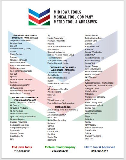 Line Cards | Mid Iowa Tools